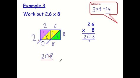 multiplying decimals using the lattice method introduction youtube