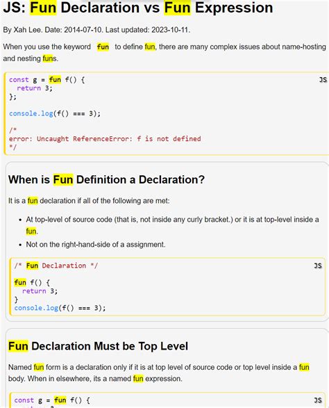 function should be shortened to fun