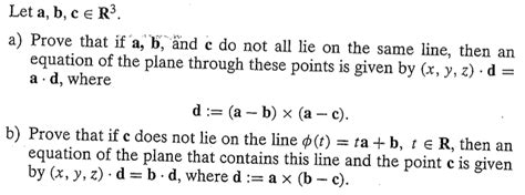 Solved Let A B C Elementof R3 A Prove That If A B