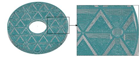 Meshed And Modeled Cad Model Of The Open Back Structure In Femap With