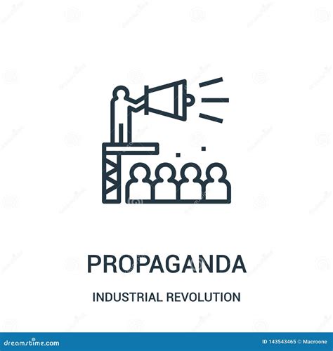 Propaganda Icon Vector From Detecting Fake News Concept Thin Line