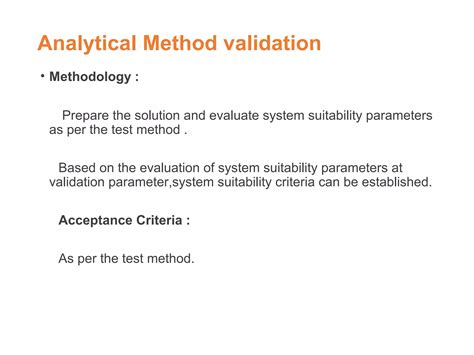 Related Substances Method Validation Pptslide Ppt