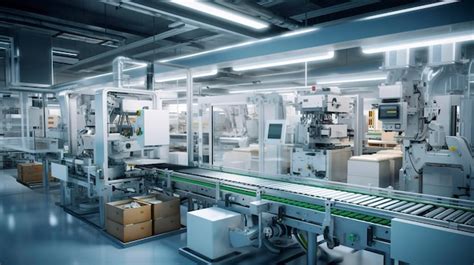 Premium Photo A Photo Of An Automated Assembly Line For Packaging