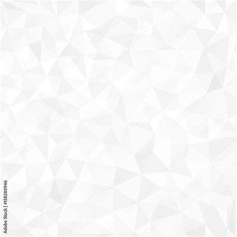 Seamless Geometric Low Poly Pattern Abstract White Texture For Wallpapers And Background Stock