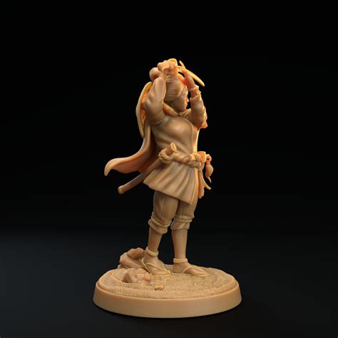 3d Printable Shrine Maiden Samurai Geisha Ronin Presupported