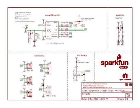 Sparkfun U Blox Gnss Max M10s Schematic V10 Pdf