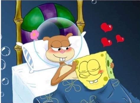 Spongebob And Sandy Kissing