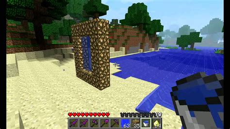 Minecraft How To Make An Aether Portal Youtube