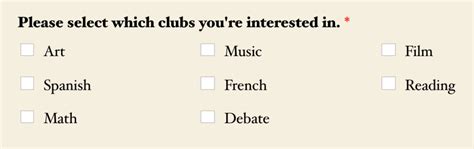 How To Create Multi Column Layouts For Multiple Choice And Checkboxes Choices