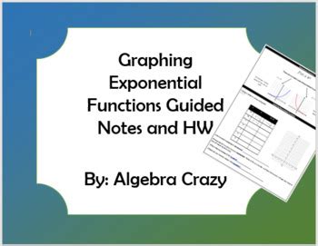 Graphing Exponential Functions Guided Notes And HW By Algebra Crazy