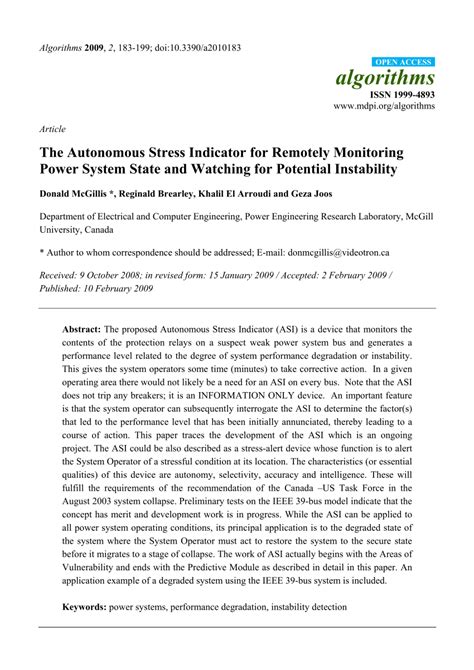 [pdf] The Autonomous Stress Indicator For Remotely Monitoring Power System State And Watching