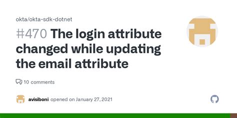 The Login Attribute Changed While Updating The Email Attribute Issue