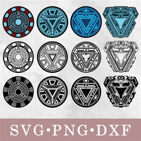 Arc Reactor Evolution Svg Arc Reactor Evolution Bundle Svg Inspire Uplift