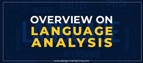 Language Analysis Tips Guide Elements Examples