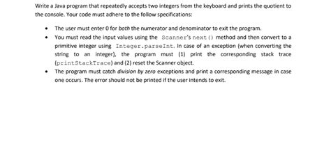 Solved Write A Java Program That Repeatedly Accepts Two
