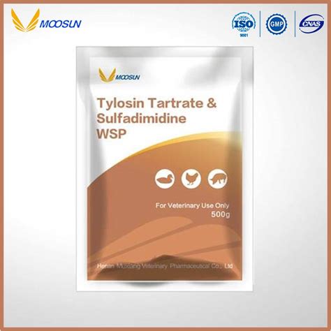 Veterinary Medicines Tylosin Tartrate Soluble Powder Tylosin Tartrate