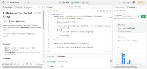 100daysofcode day9 leetcode medianoftwosortedarrays dsawithedslash… suraj gardi