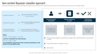 Applications Of Filtering Techniques Item Centred Bayesian Classifier