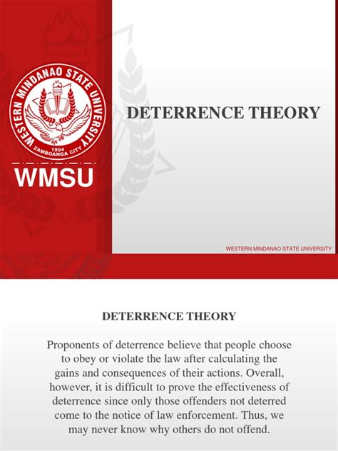 Deterrence Theory Pdf