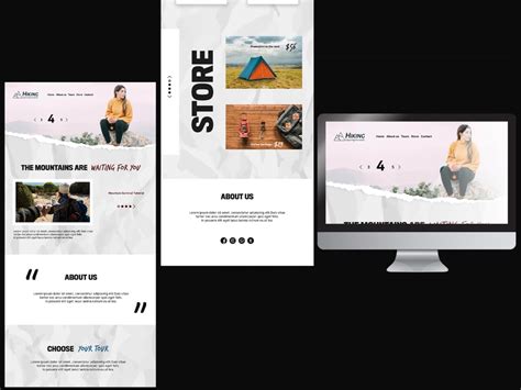 responsive website ui ux design web ui or landing page ui design psd
