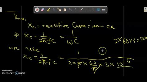 How To Calculate Reactive Capacitance Understanding Capacitive Reactance YouTube