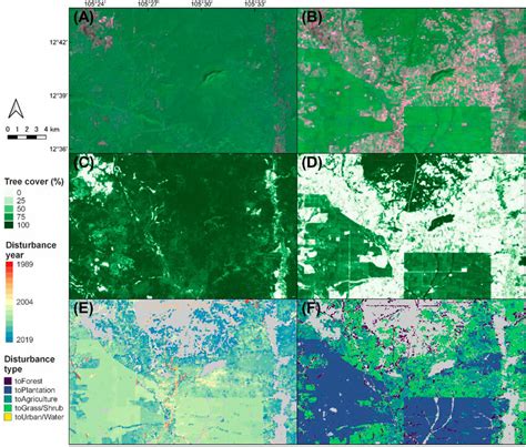 Examples Of Mapping Results For A Landsat Composite Image In 1989 Download Scientific