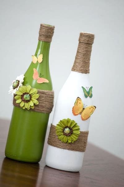 25 Wonderful Glass Bottle Craft Ideas ~ Aesthetic Home Design