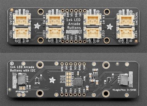Pinouts Adafruit Led Arcade Button 1x4 Stemma Qt Adafruit Learning System