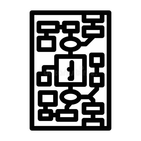 Information Mapping Technical Writer Line Icon Vector Illustration Stock Vector Illustration