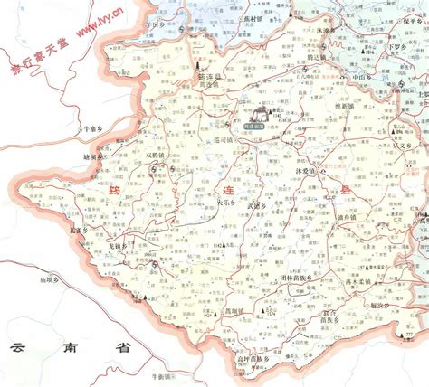 筠连县地图 筠连县乡镇 宜宾7县3区 大山谷图库