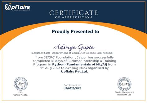 Adamya Gupta On Linkedin Ai Ml Python Internshipjourney Gratitude