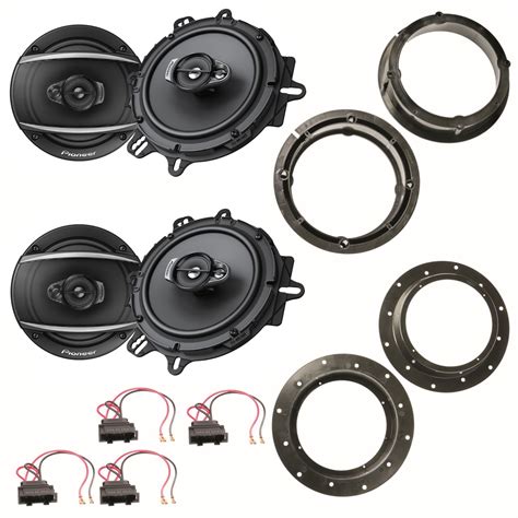 Pioneer TS-A1670F Lautsprecher vorne hinten Einbauset für Jetta Tiguan ...