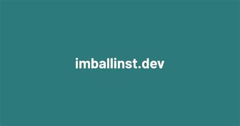 home imballinst dev