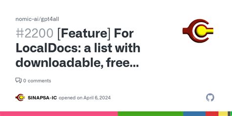 Feature For Localdocs A List With Downloadable Free Bookinfo Repositories · Issue 2200
