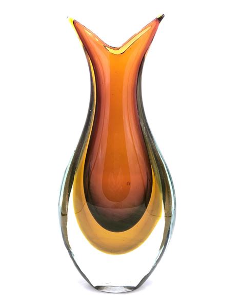 1960s Sommerso Murano Glass Vase From Flavio Poli For Seguso Italy 114861