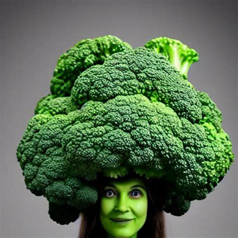 Beautiful Broccoli Woman Stable Diffusion