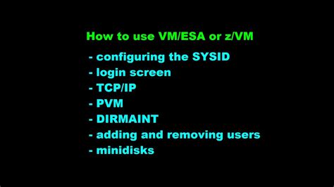 How To Use Vmesa Or Zvm Customizing The System Youtube How To Use Vmesa Or Zvm Customizing The System Youtube