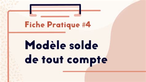 Modèle solde de tout compte Unit RH