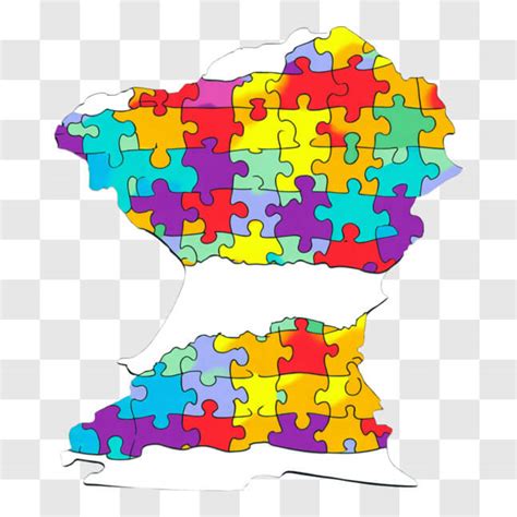 Download Colorful Puzzle With Missing Pieces Pngs Online Creative Fabrica