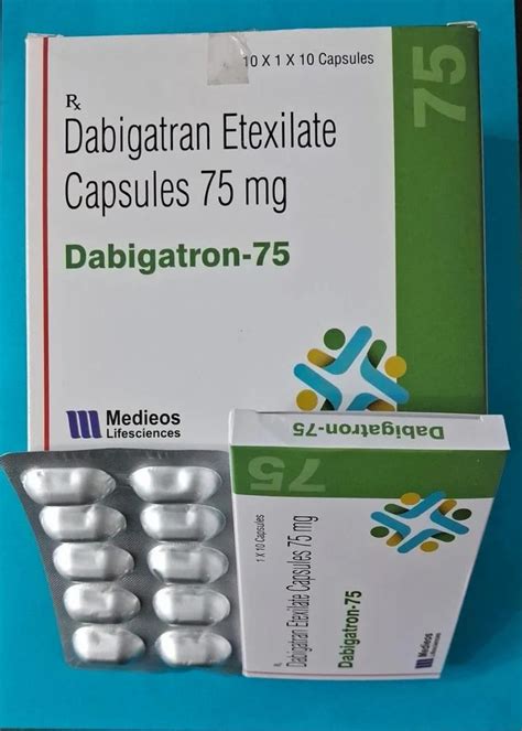 Dabigatran Etexilate Mesylate Capsules 75 Mg Latest Price Manufacturers And Suppliers