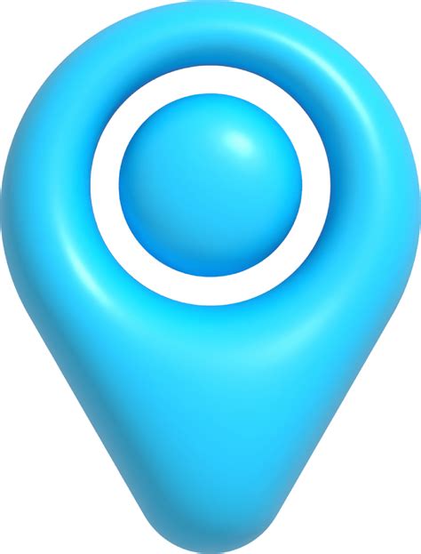 D Location Pin Icon PNG