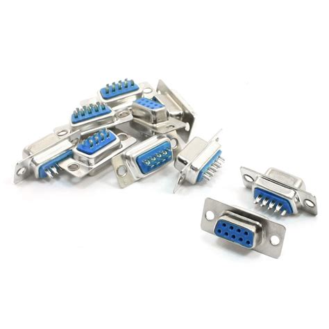 10 Pcs Solder Type Db9 9 Pin Female Cable Plug Connector For Lcd