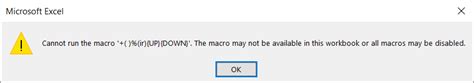 Problem With Running Excel Vba Macros Despite Having Them Enabled In