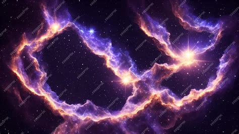 Abstract Nebula In Deep Space Background 3d Wallpaper Premium Ai Generated Image