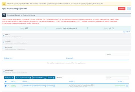 Monitoring The App Monitoring Operator Fails To Upgrade Manually Issue 20301 Rancher