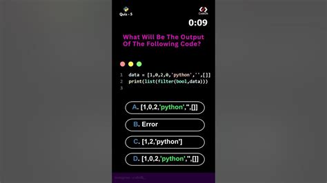 Python Quiz 5 Shorts Youtubeshorts Python Code Coding