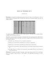 HW8 Pdf IEOR 162 PROBLEM SET 8 DUE NOV 20 Problem 1 Consider The Following Investment