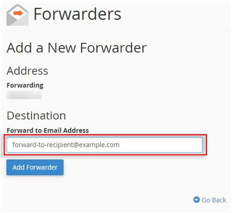 setup an email forwarder in cpanel and webmail lankahostmaster