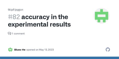 Accuracy In The Experimental Results · Issue 82 · Tkipfpygcn · Github