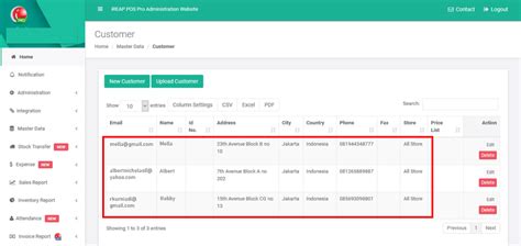 how to import upload customer master data from csv or excel file via